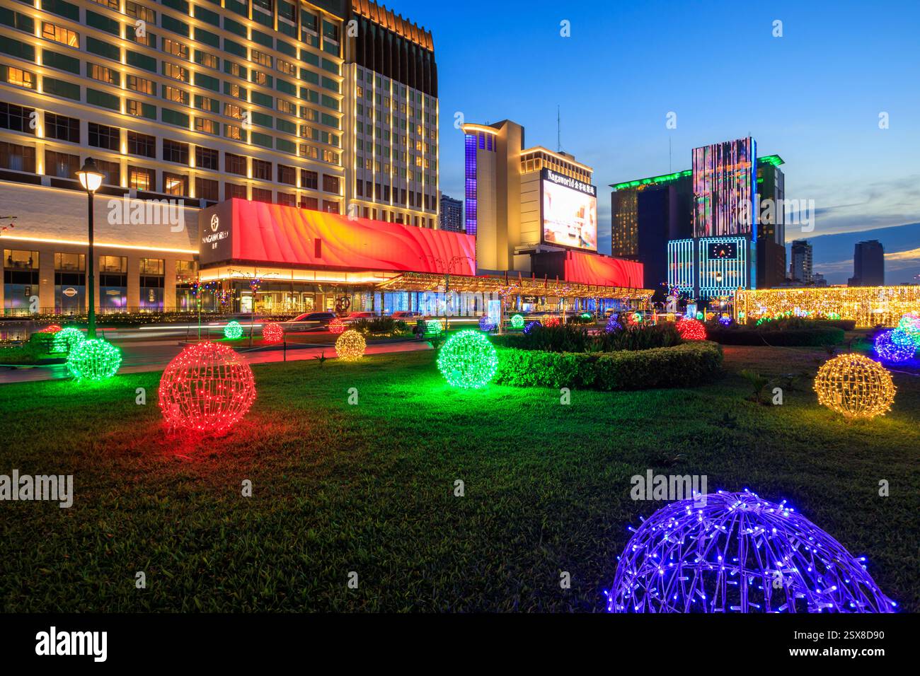 Phnom Penh, Cambodia - February 21, 2025: Exterior view of NagaWorld ...