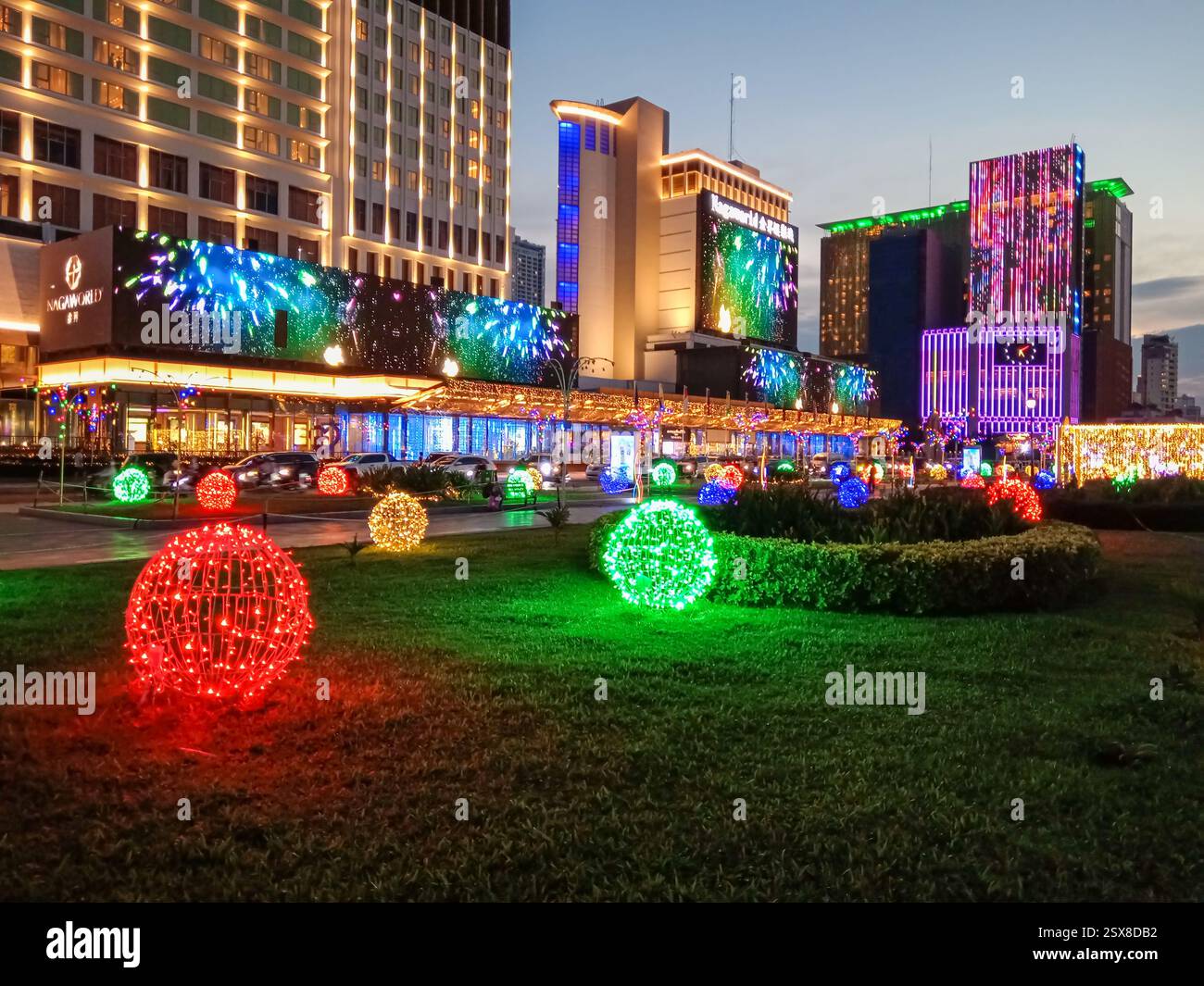 Phnom Penh, Cambodia - February 21, 2025: Exterior view of NagaWorld ...