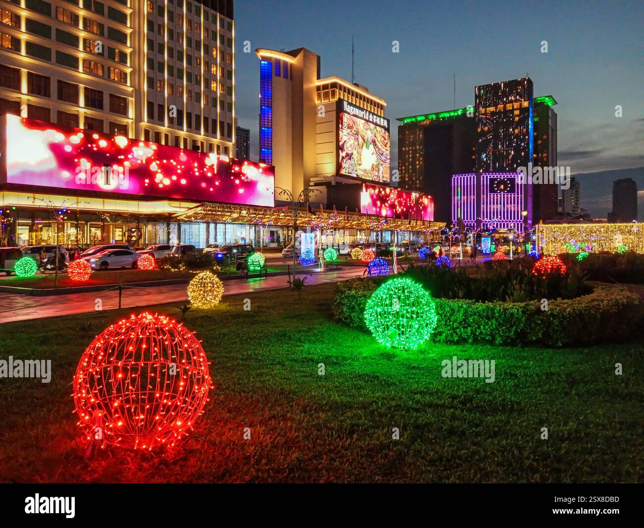 Phnom Penh, Cambodia - February 21, 2025: Exterior view of NagaWorld ...