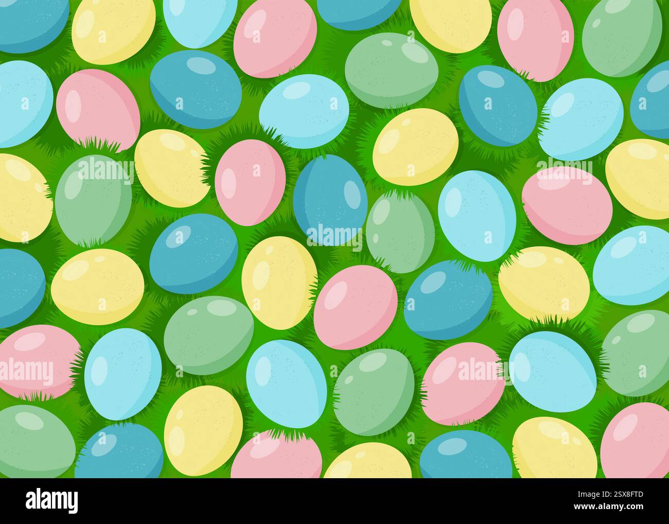 Colorful eggs in egg Stock Vector Images - Alamy