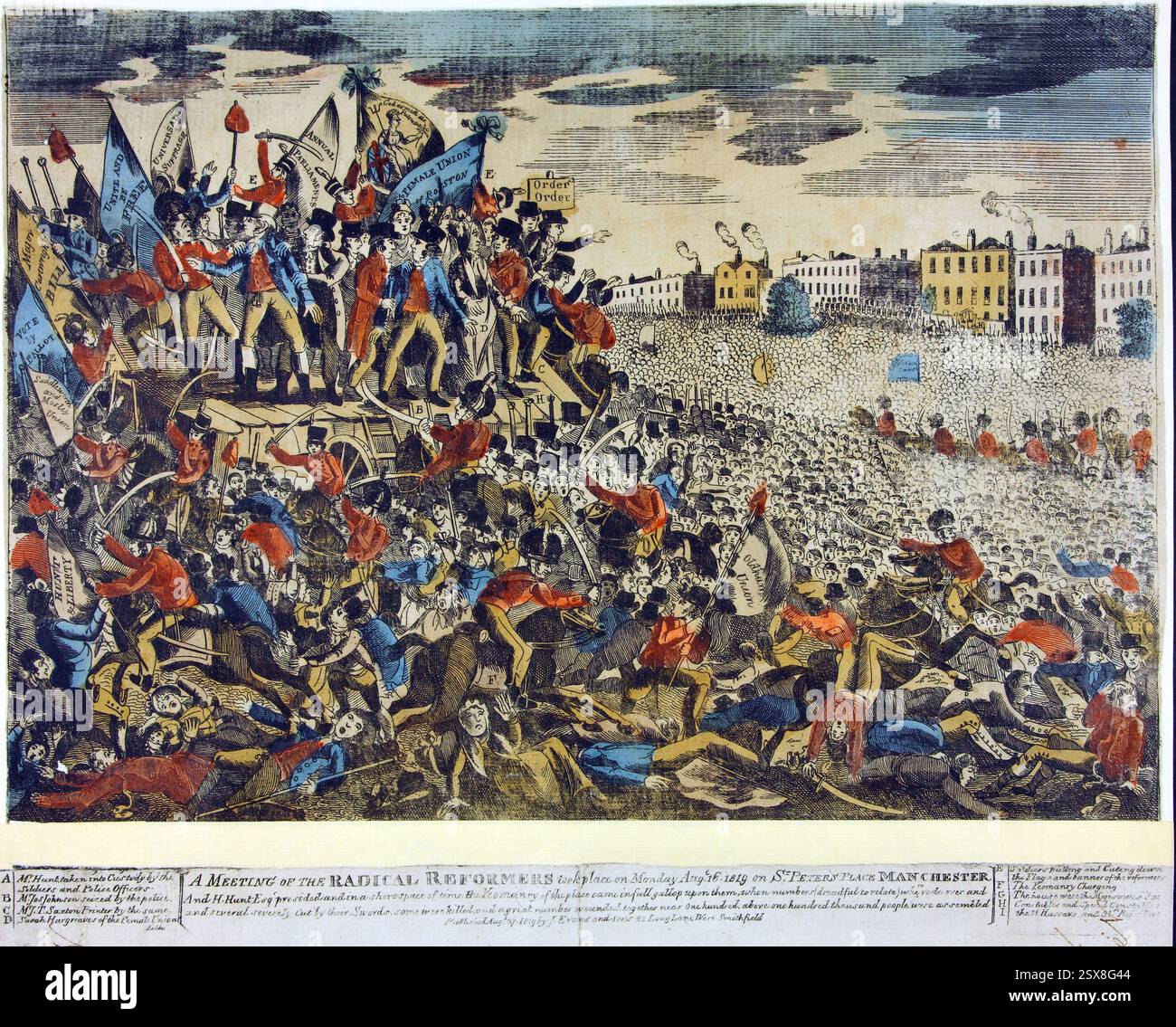 "Meeting of the Radical Reformers, Monday 16 August 1819 at St Peter’s ...