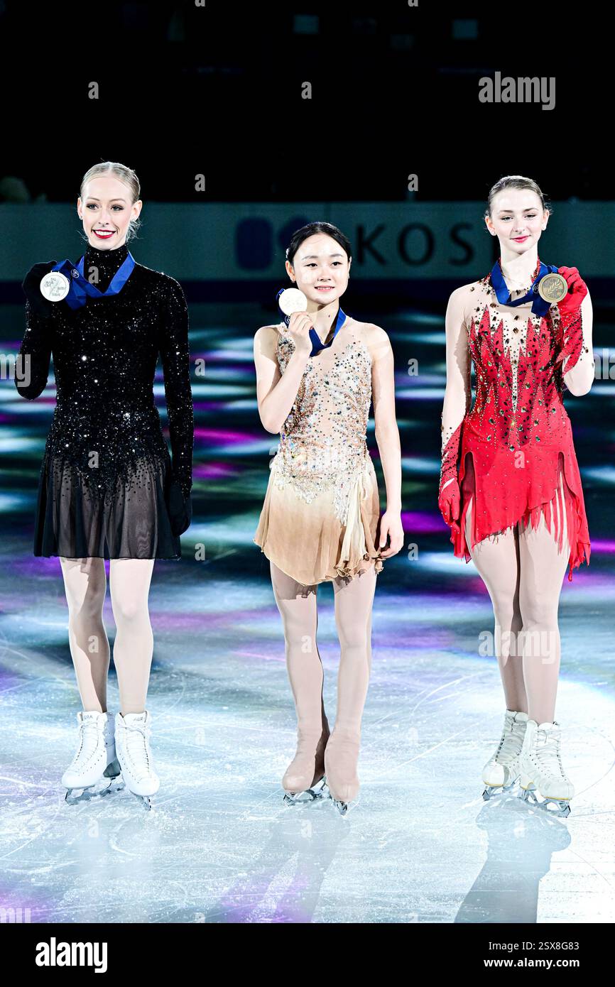 Women Awards, L-R, Bradie TENNELL (USA) second place, Chaeyeon KIM (KOR ...