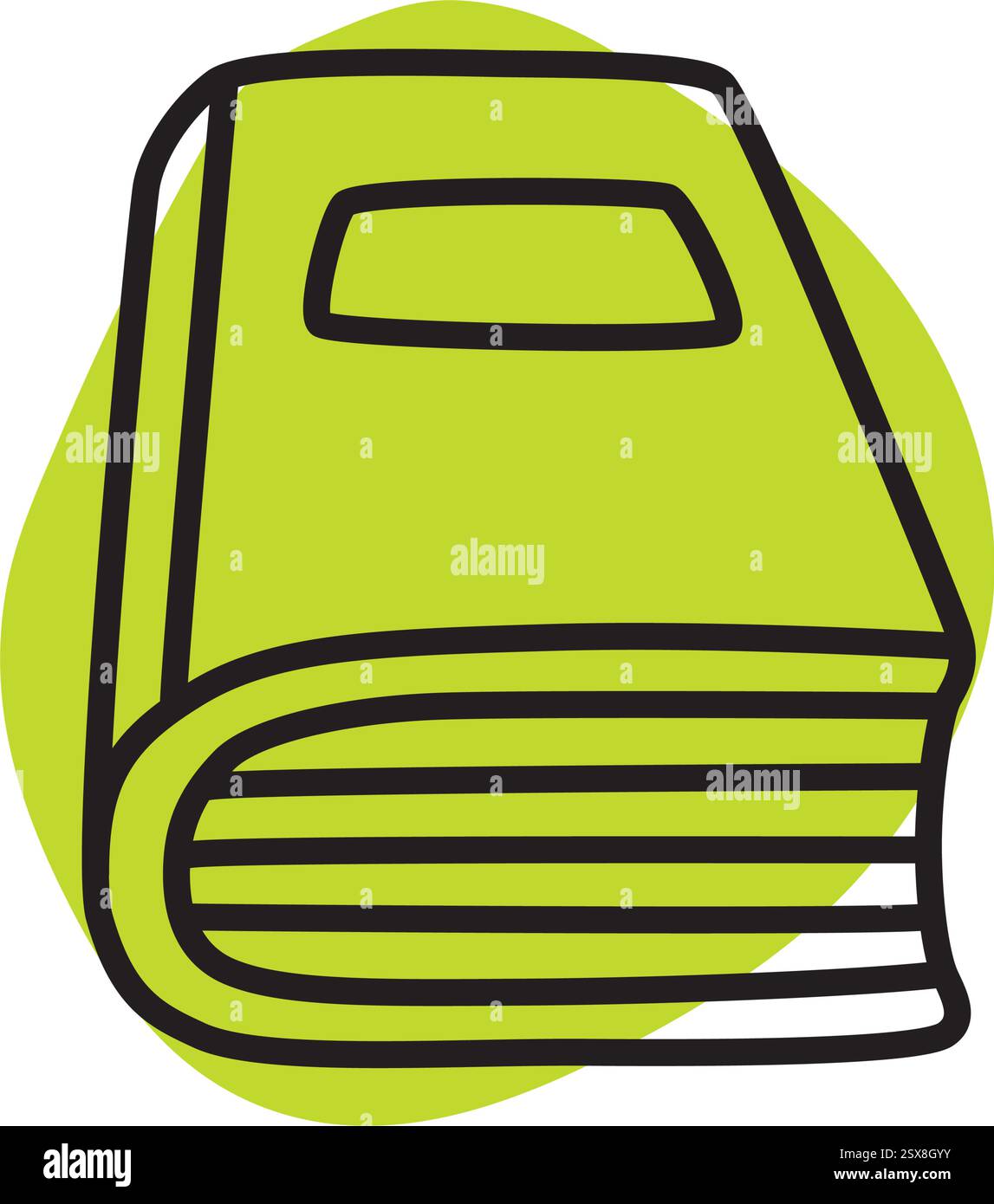 Doodle book icon hand drawn with thin line and colored with colorful ...