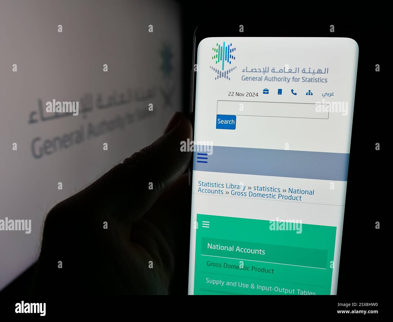 Germany. 22nd Nov, 2024. In this photo illustration, a person is ...