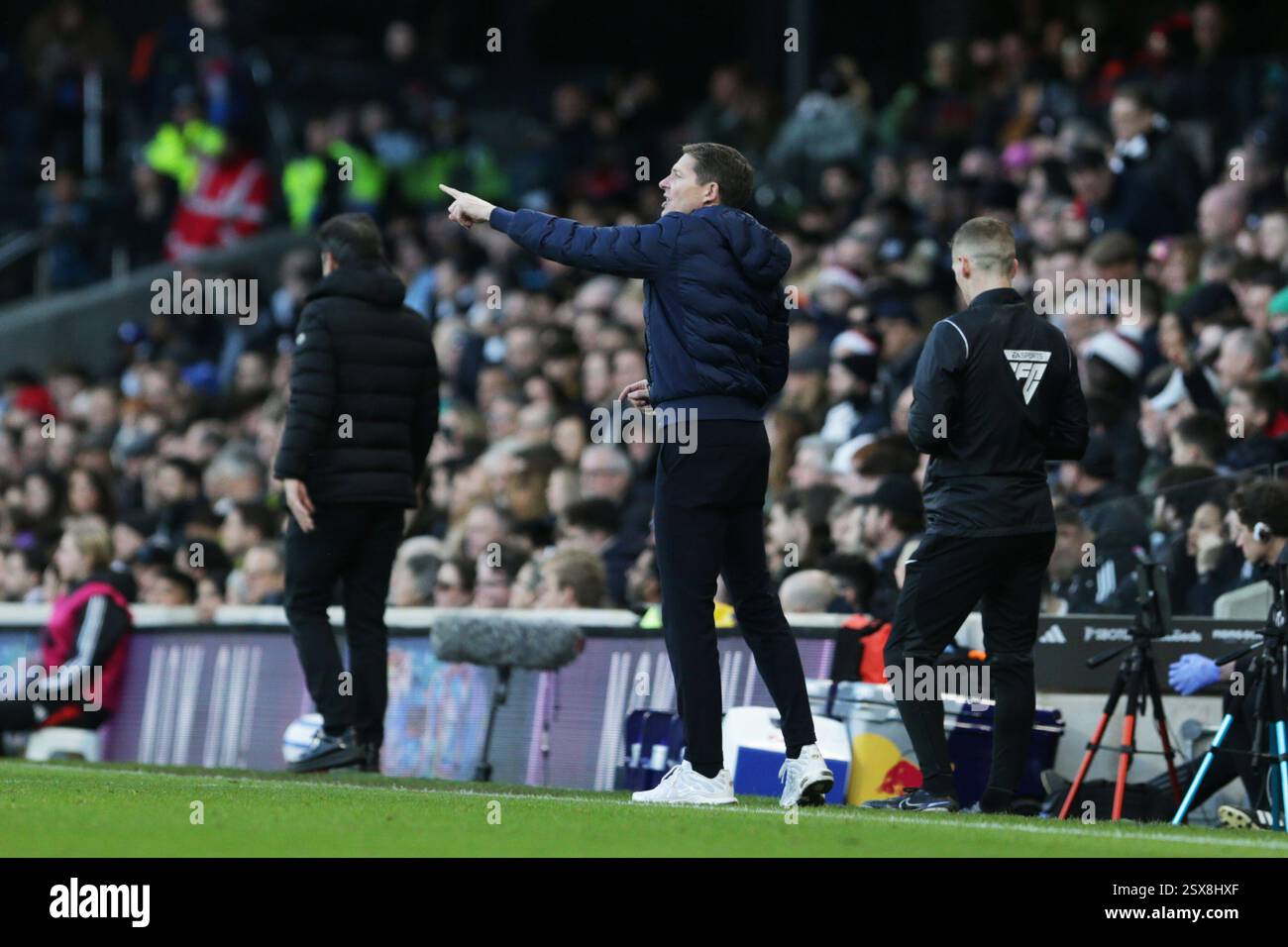 Craven Cottage, February 22nd 2025: Manager Oliver Glasner of Crystal ...