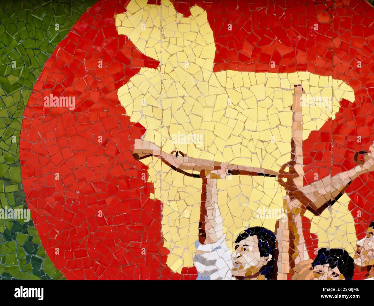 Mosaic at TSC, Dhaka University, depicting Mukti Bahini fighters ...