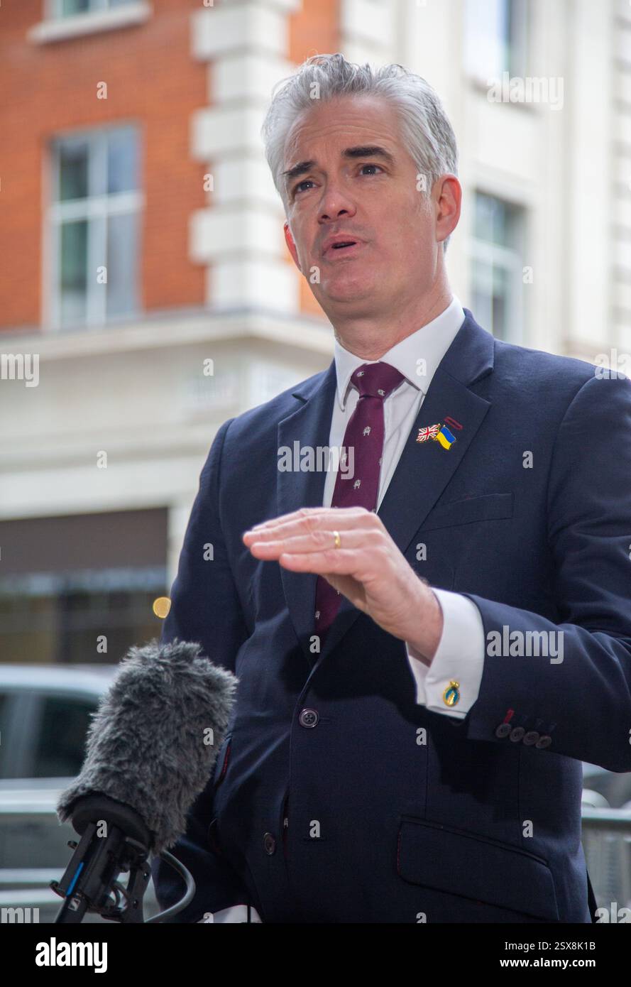 London, England, UK. 23rd Feb, 2025. Shadow Defence Secretary JAMES ...