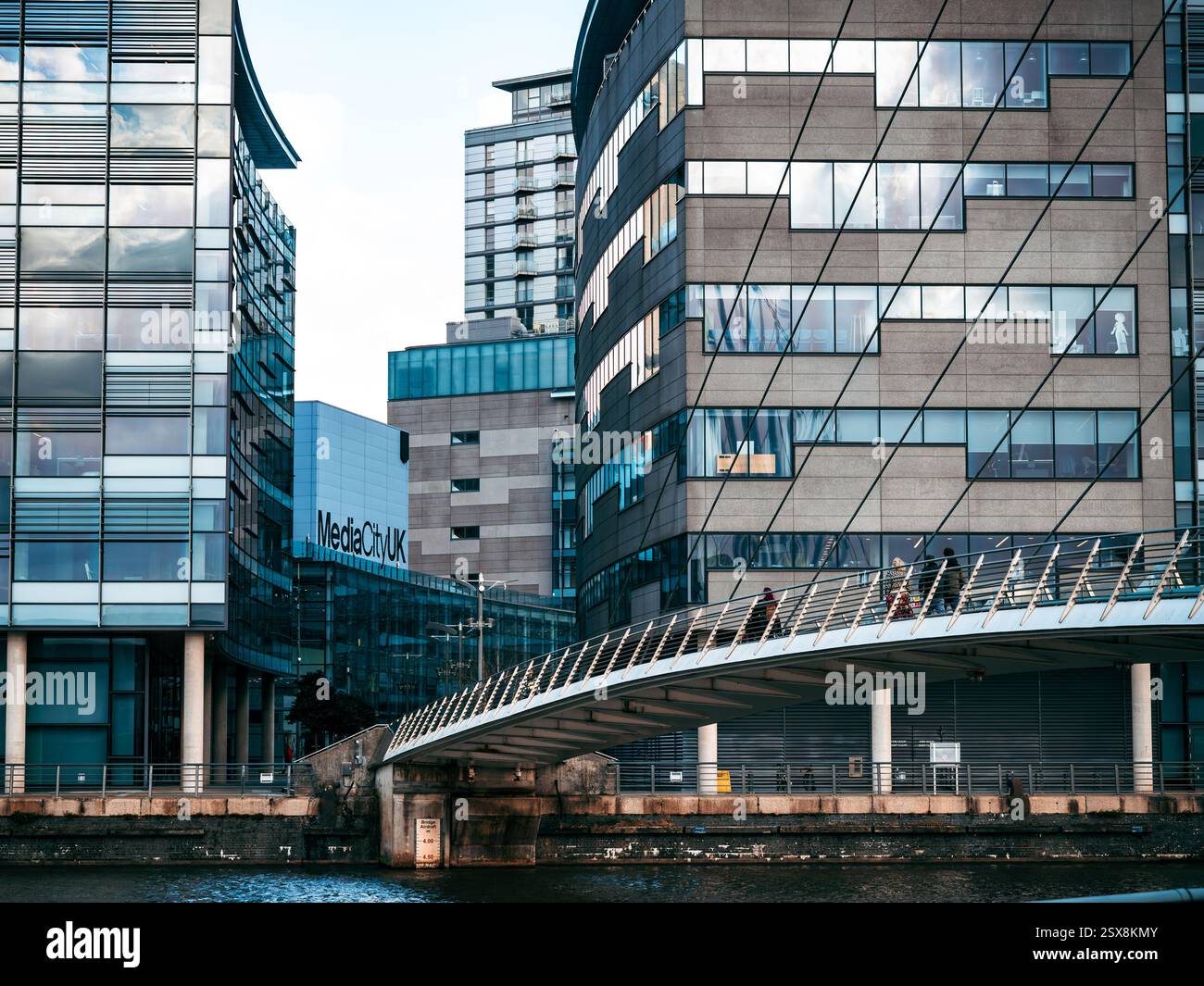 Salford, Manchester, UK, 02-22-2025: Modern urban architecture with ...