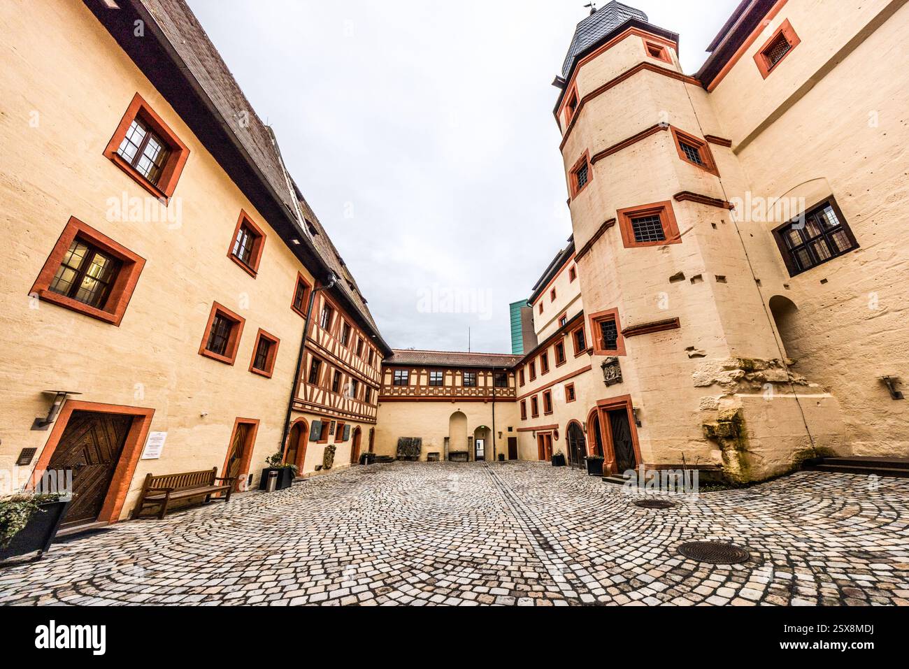 Kaiserpfalz (Imperial Palace) in Forchheim shows a historic building ...
