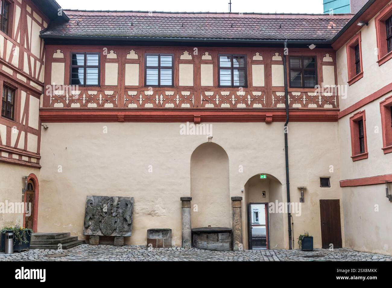Kaiserpfalz (Imperial Palace) in Forchheim shows a historic building ...