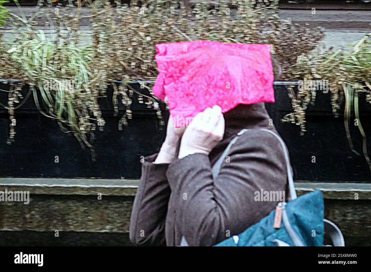 Glasgow, Scotland, UK. 23rd February, 2025. UK Weather: Cold and wet ...