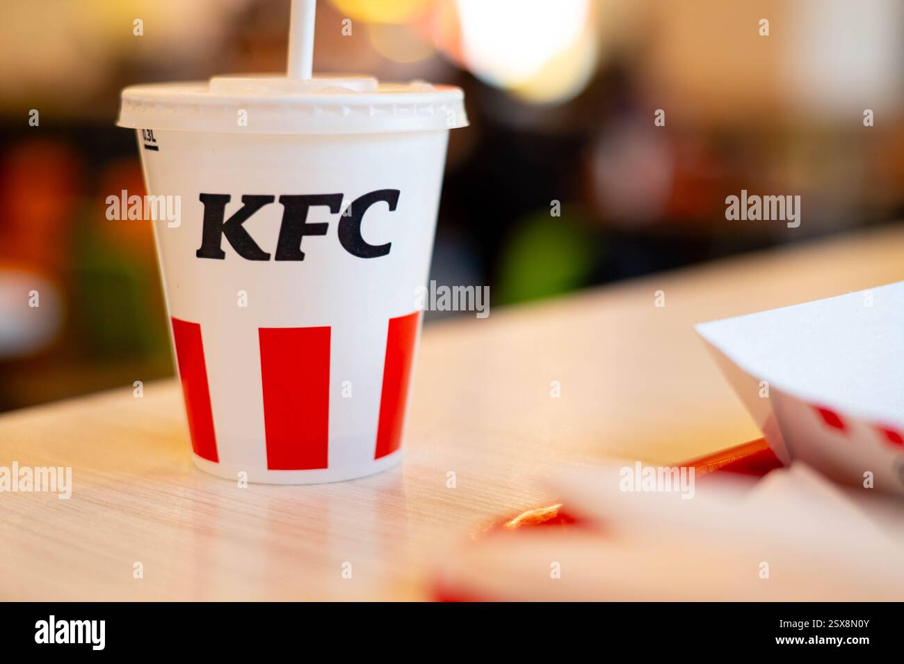 Paper Cup with KFC Stock Photo - Alamy