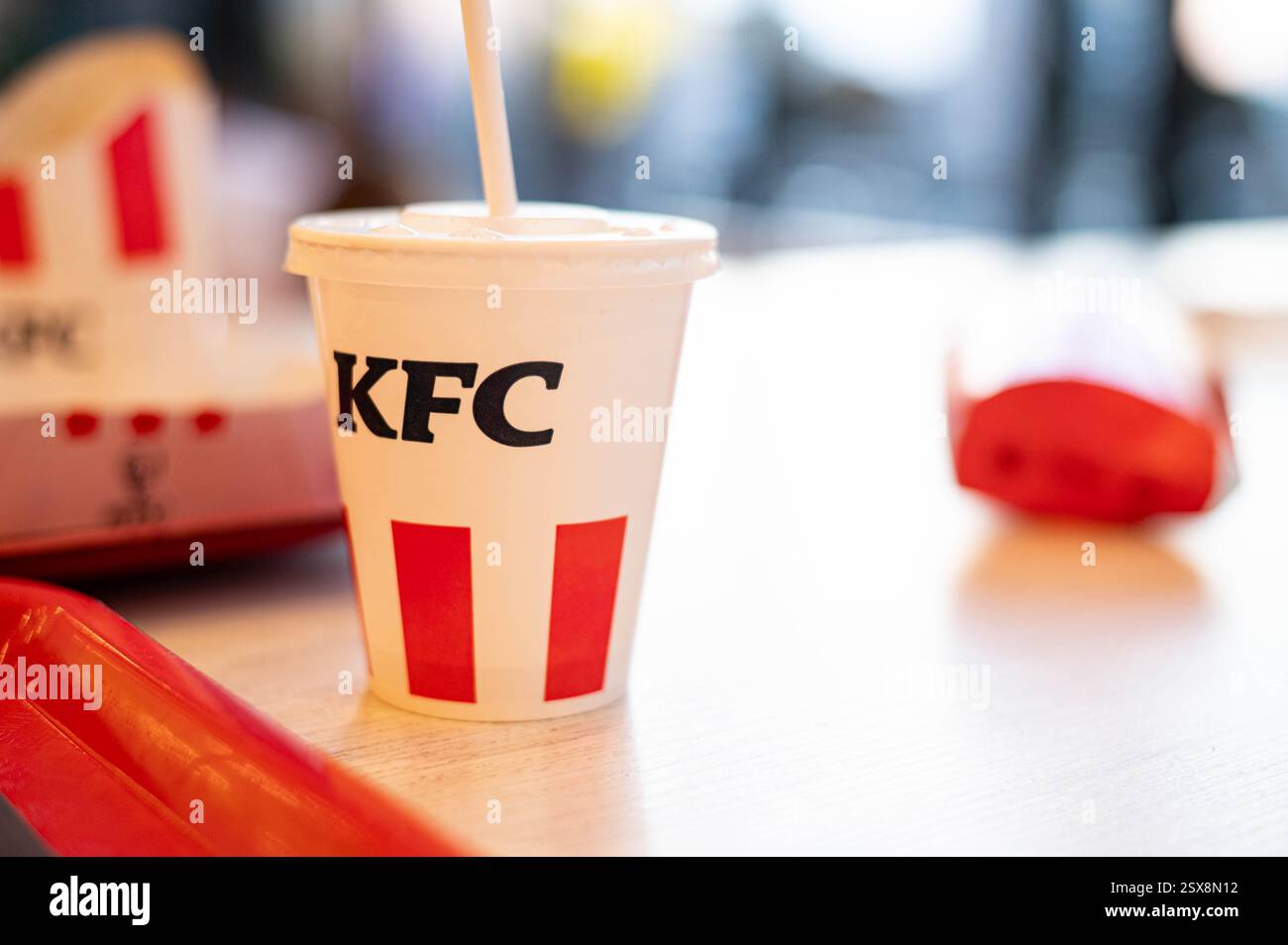 Paper Cup with KFC Stock Photo - Alamy