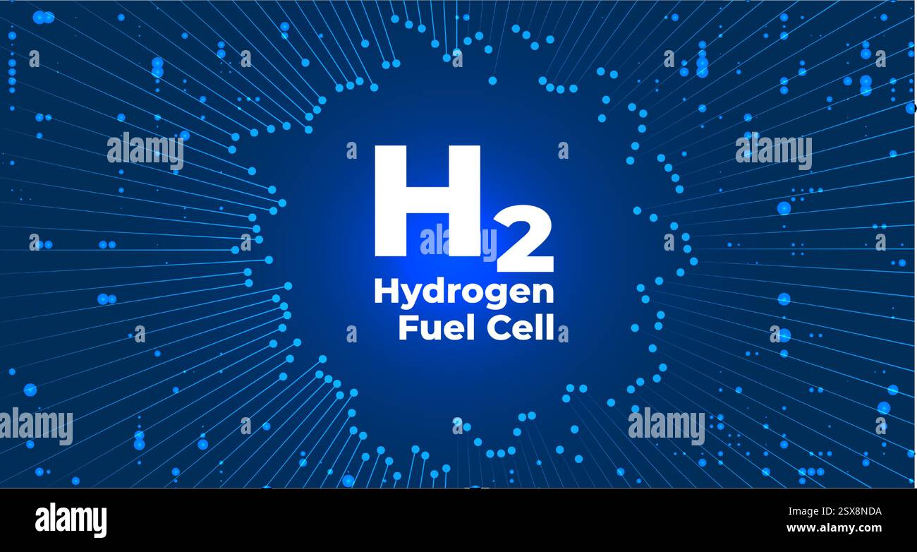 Hydrogen energy fuel cell concept illustration Stock Vector Image & Art ...