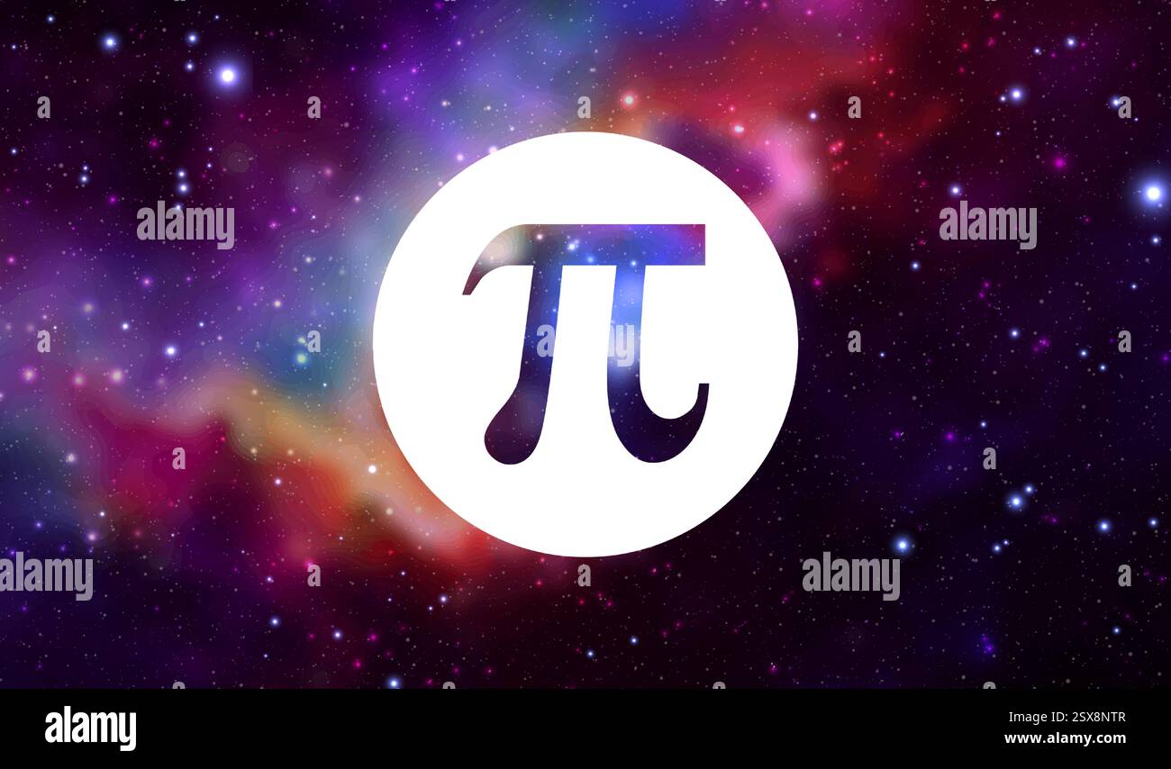 Pi day. Science Space Illustration. Iinfinitely concept Stock Vector ...