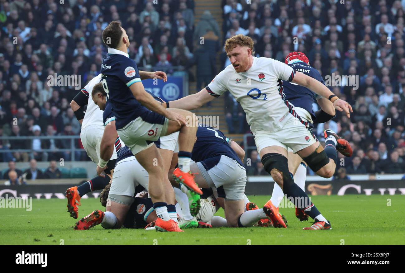 England's Ollie Chessum(Leicester Tigers) in action during The Calcutta ...