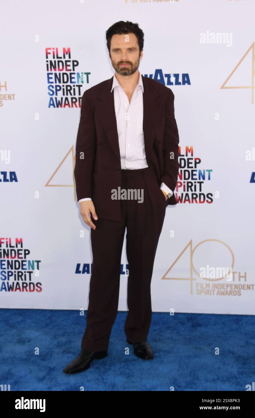 SANTA MONICA, CALIFORNIA - FEBRUARY 22: Sebastian Stan attends the 2025 ...