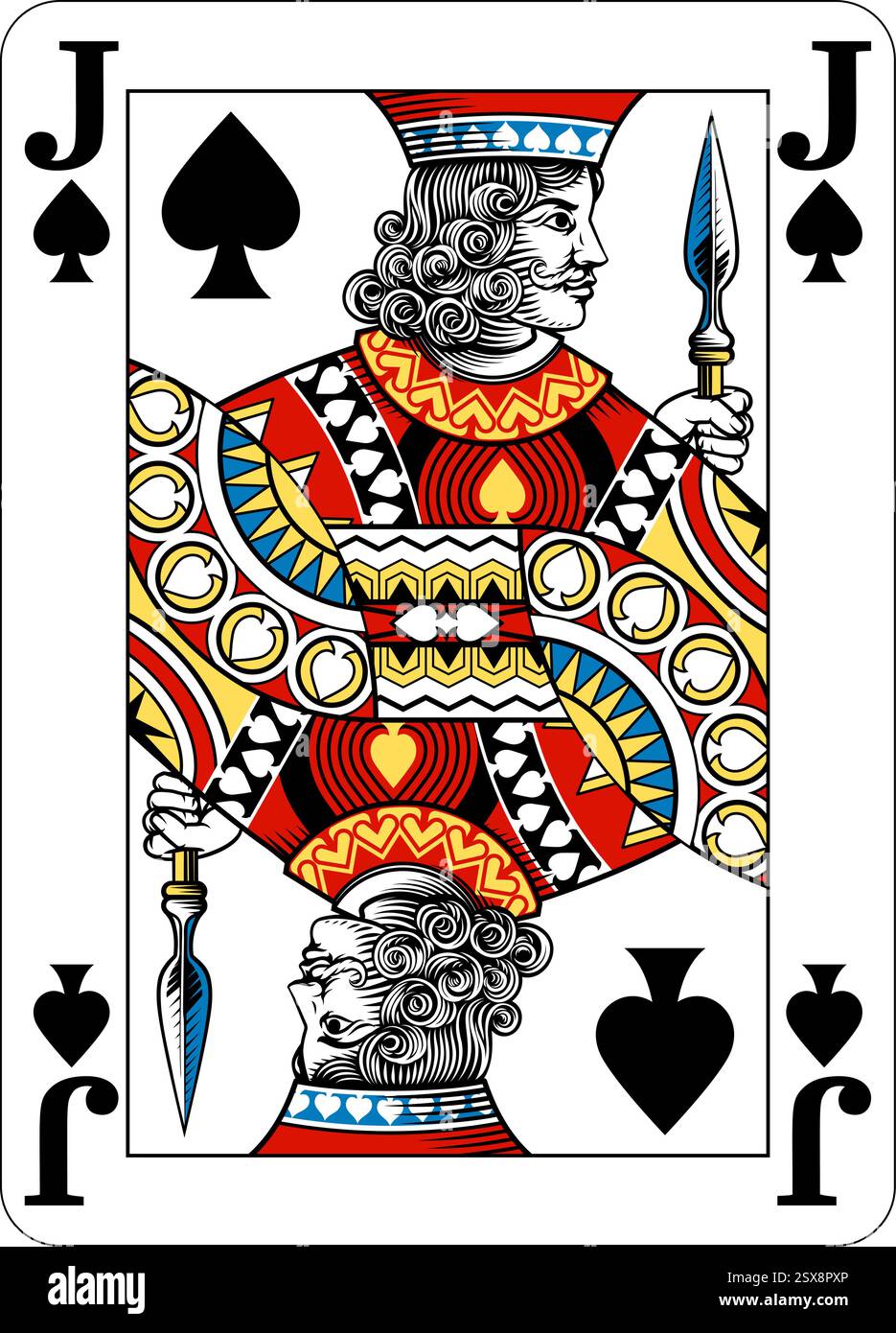 Jack of Spades Design from Deck of Playing Cards Stock Vector Image & Art - Alamy