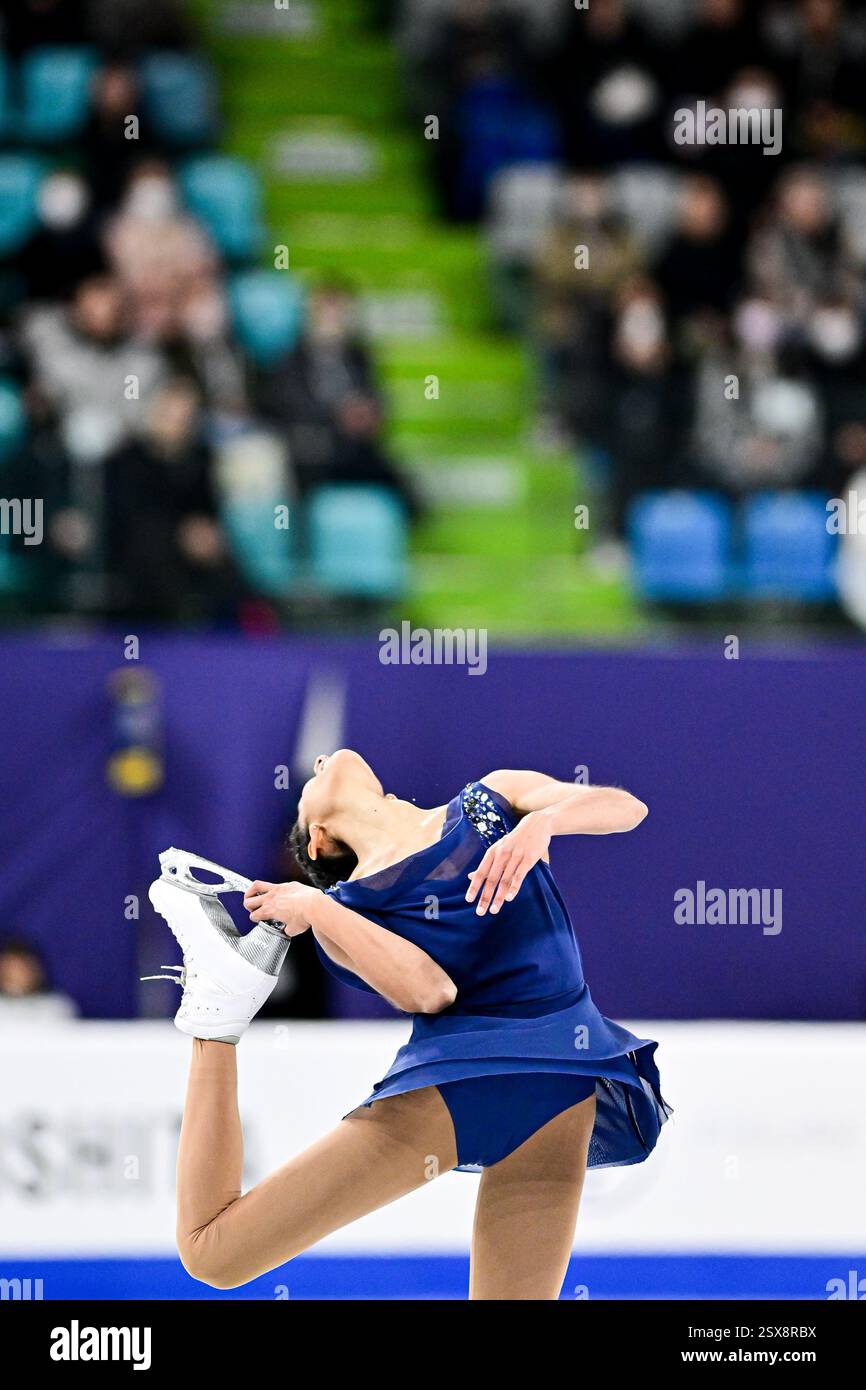 Tara PRASAD (IND), during Women Free Skating, at the ISU Four ...