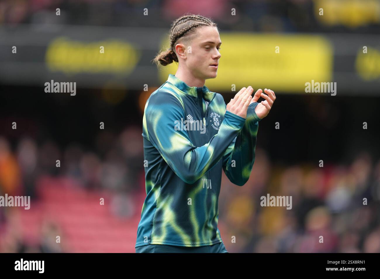 Thelo Aasgaard of Luton Town ahead of the Sky Bet Championship match ...