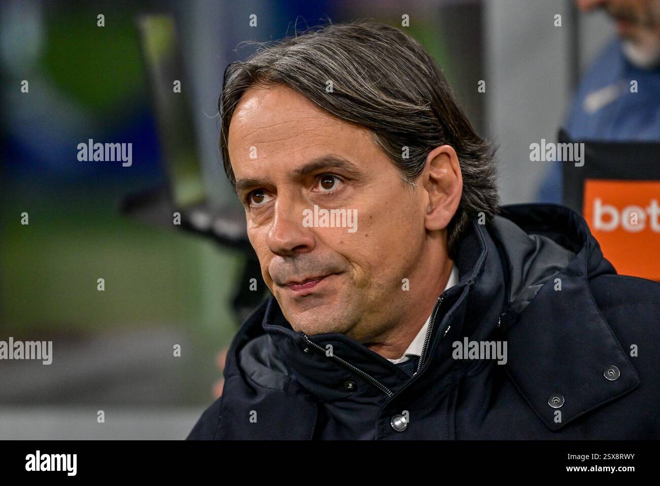 Milano, Italy. 22nd Feb, 2025. Head coach Simone Inzaghi of Inter seen ...