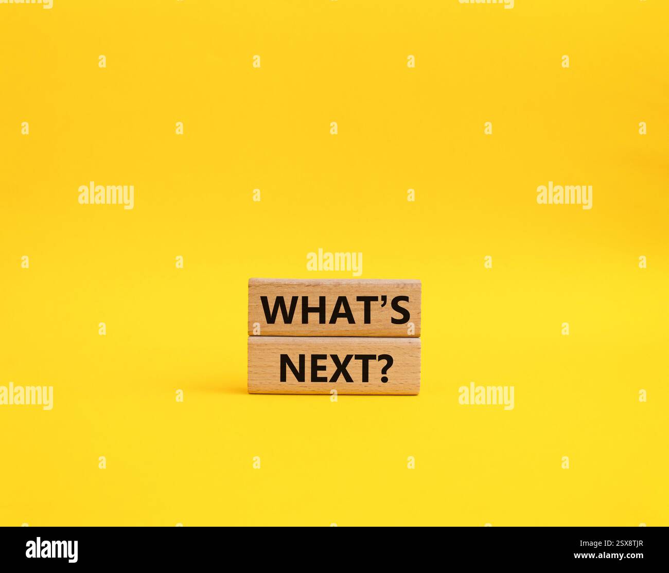 What is next symbol. Concept word What is next on wooden blocks ...