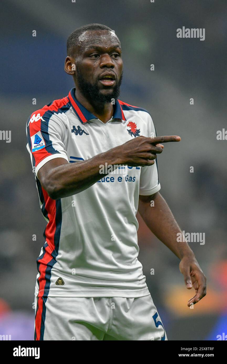 Milano, Italy. 22nd Feb, 2025. Jean Onana of Genoa seen during the ...