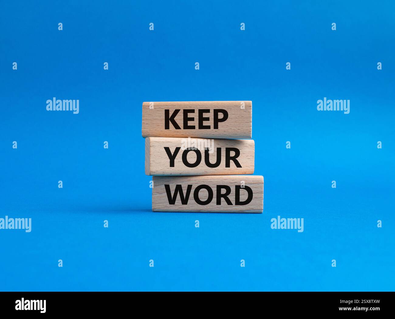 Keep your word symbol. Wooden blocks with words Keep your word ...