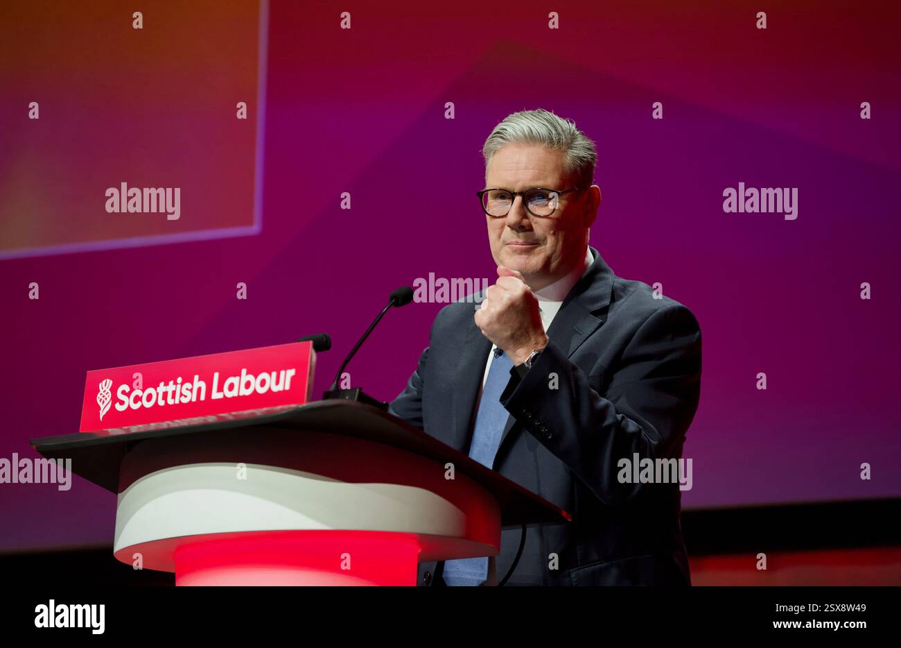 Glasgow, UK, 23rd February 2025: Prime Minister and Labour leader Sir ...