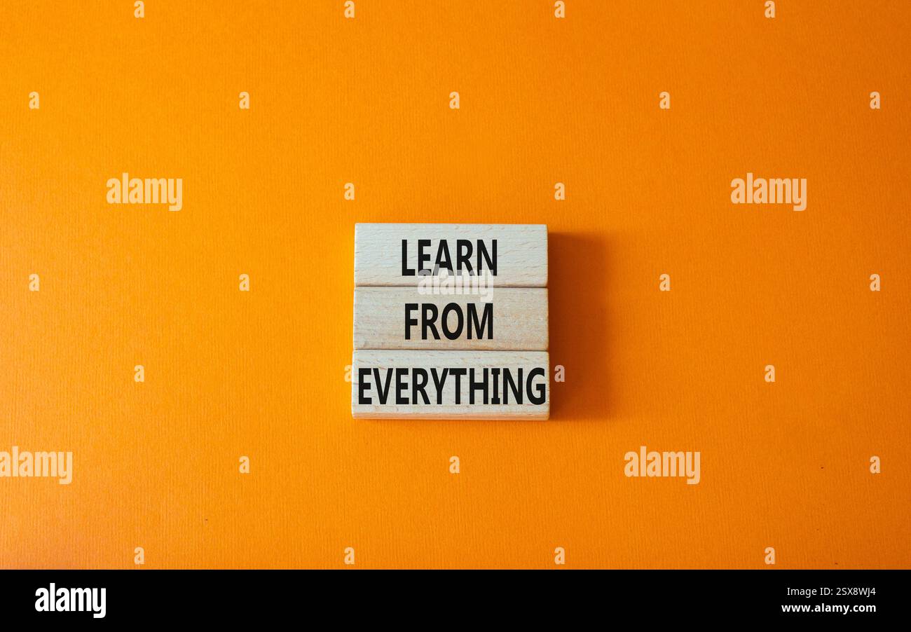 Learn from Everything symbol. Concept words Learn from Everything on ...