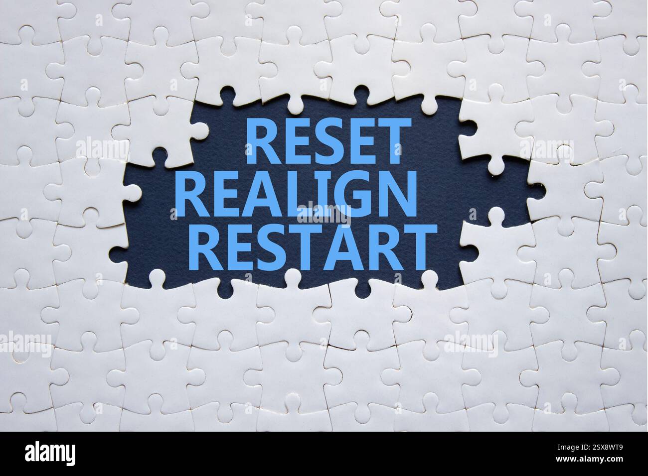 Reset Realign Restart symbol. Concept words Reset Realign Restart on ...