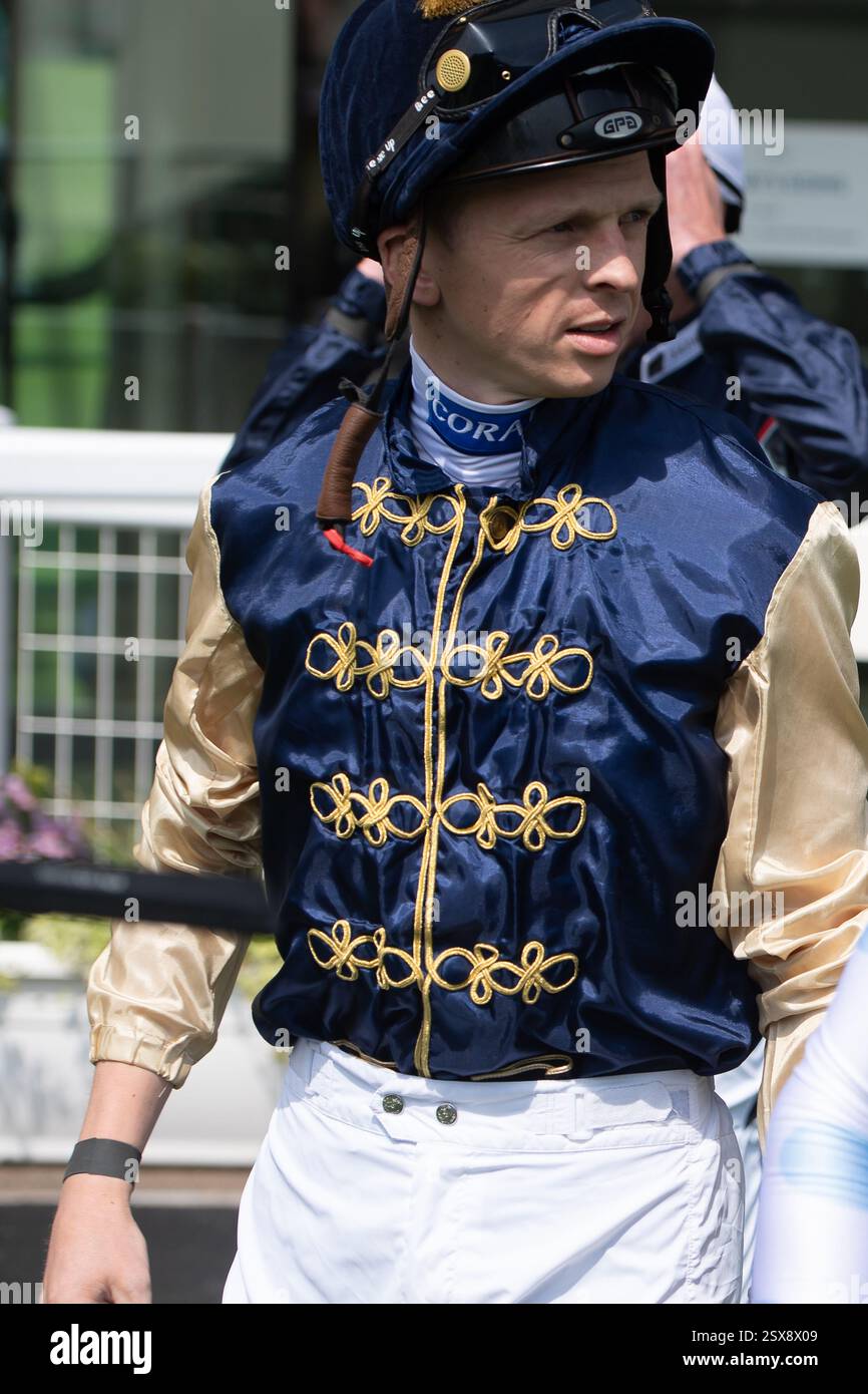 Ascot, Berkshire, UK. 10th May, 2024. Jockey David Probert in the ...