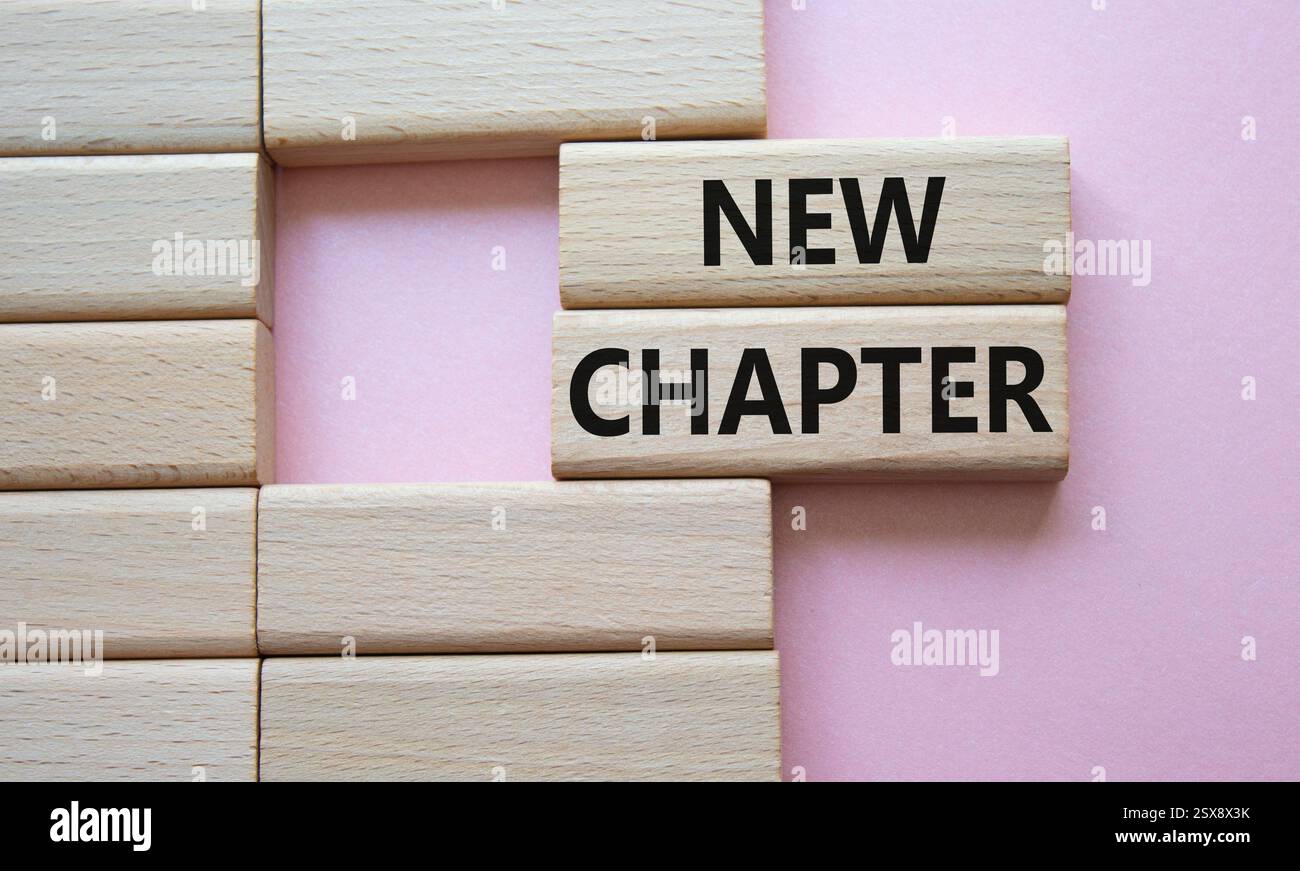 New Chapter symbol. Concept word New Chapter on wooden blocks ...