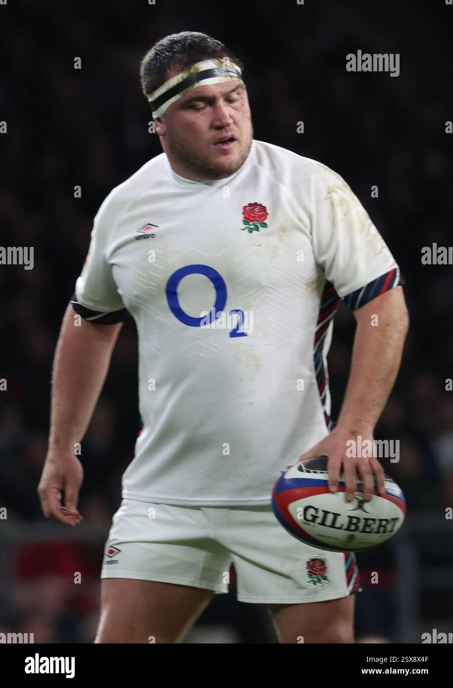 London, UK. 22nd Feb, 2025. England's Jamie George(Saracens) during The ...