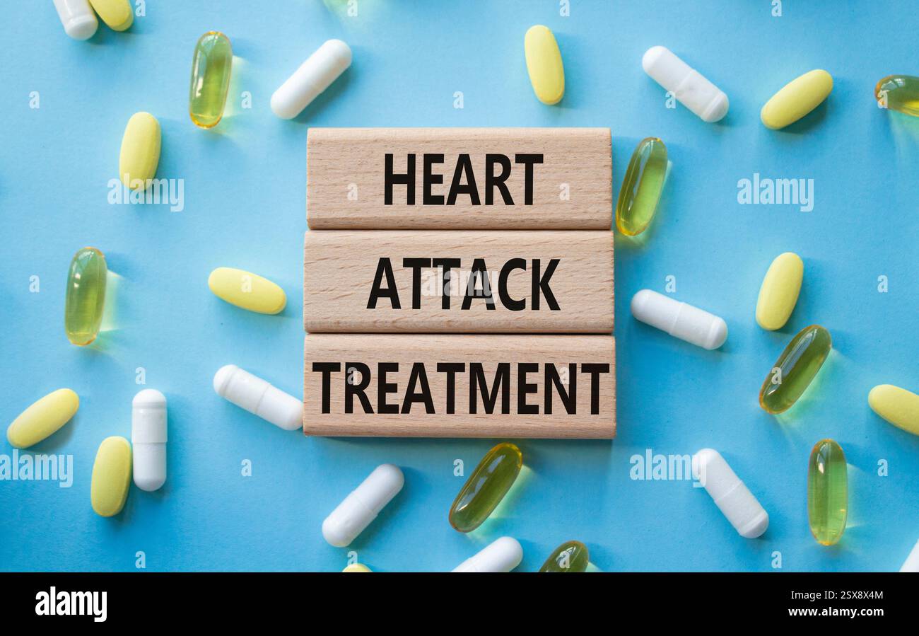 Heart Attack Treatment symbol. Concept word Heart Attack Treatment on ...