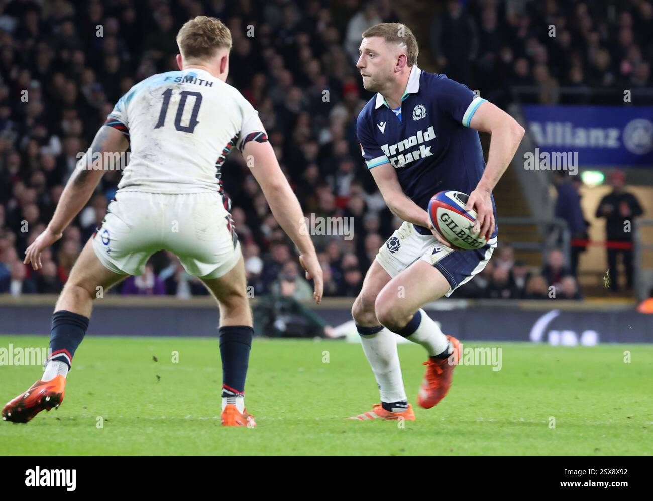 Finn Russell(Bath Rugby)of Scotland in action during The Calcutta Cup ...