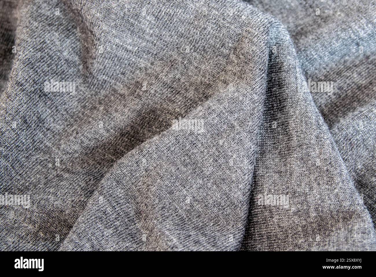 Gray cashmere wool gentle texture clothes. Knitting textile cloth ...