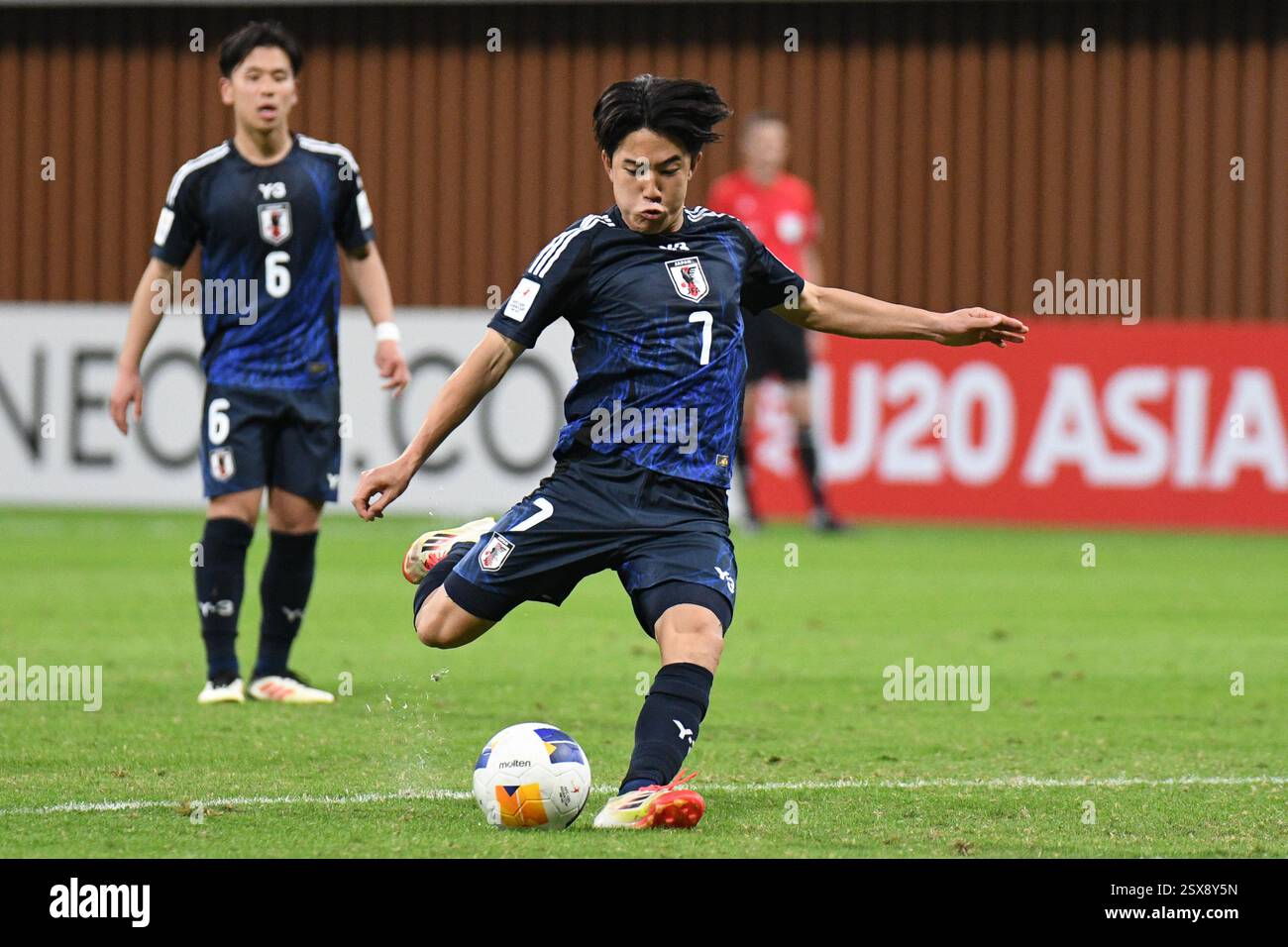 Shenzhen, China. 23 February, 2025. Ryunosuke Sato #7 of Japan during ...