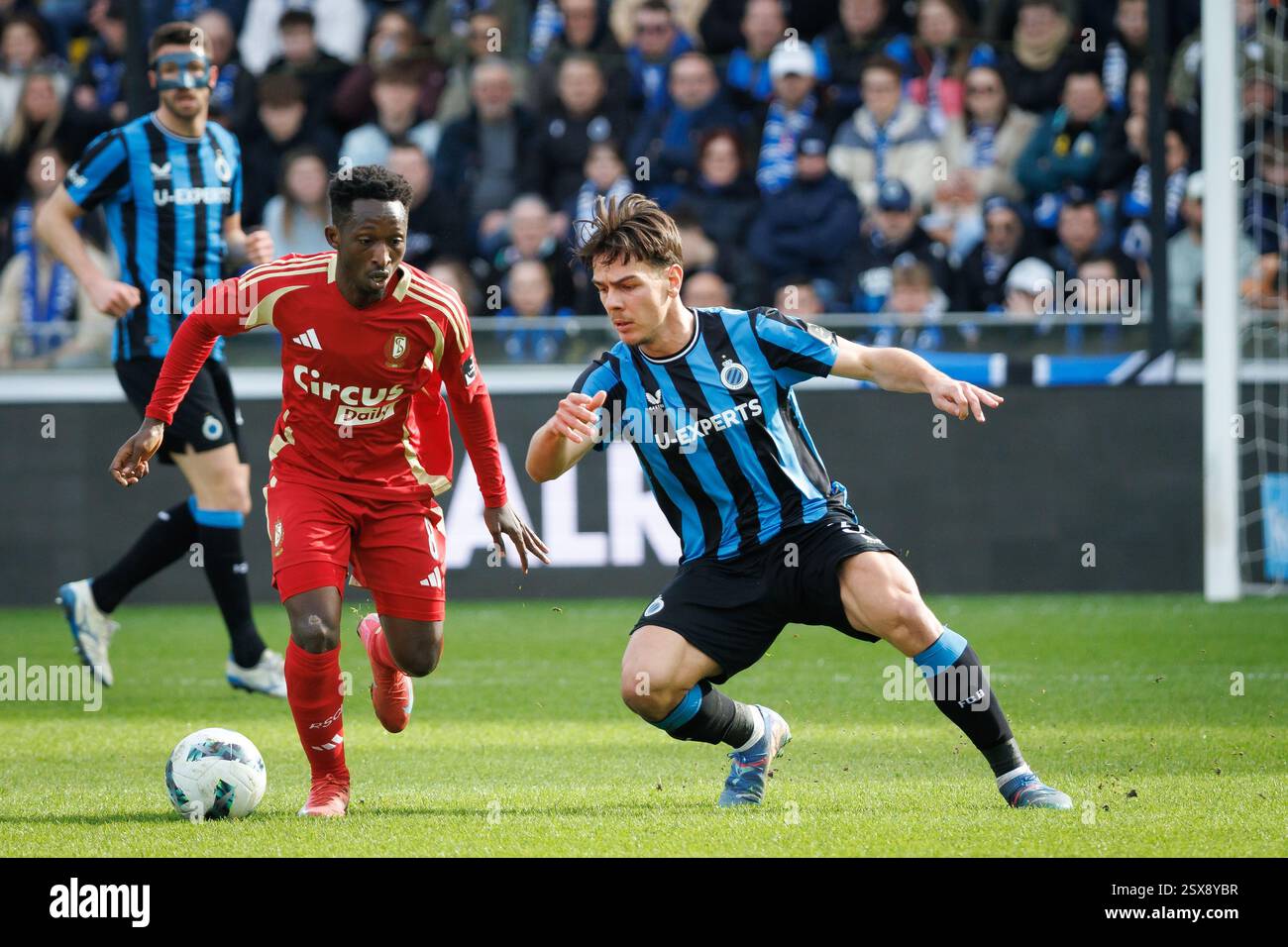 Brugge, Belgium. 23rd Feb, 2025. Standard's Jean Thierry Lazare Amani ...