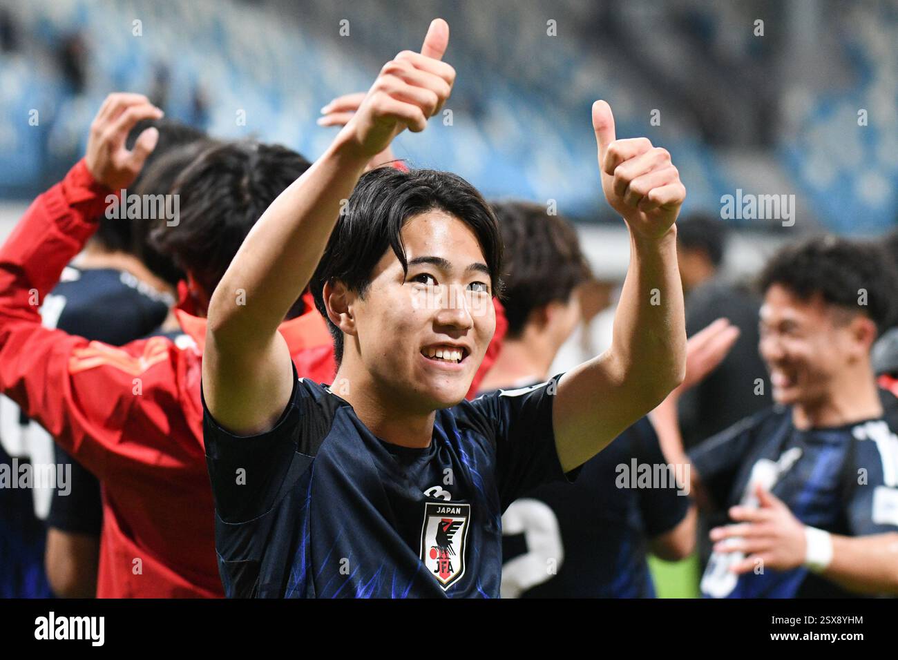 Shenzhen, China. 23 February, 2025. Ryunosuke Sato #7 of Japan during ...
