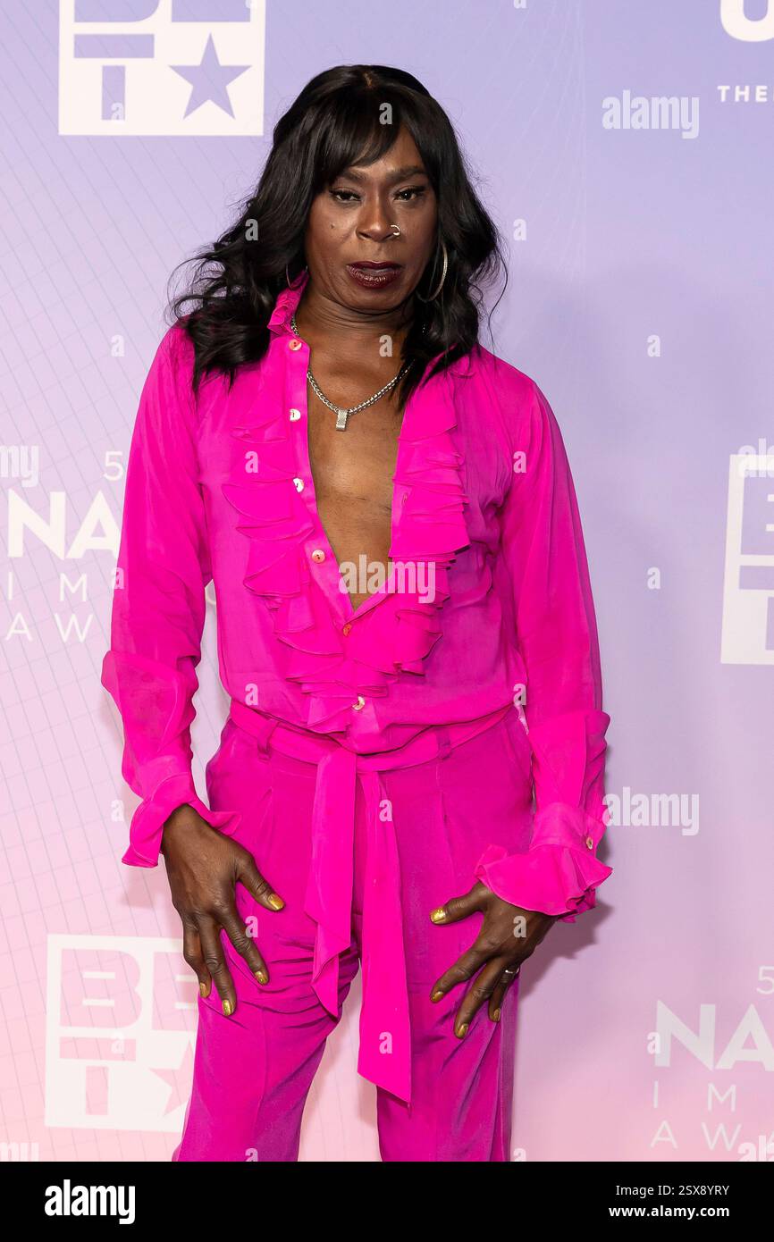 Dwen Curry attends the arrivals of the “56th NAACP Image Awards” at the ...