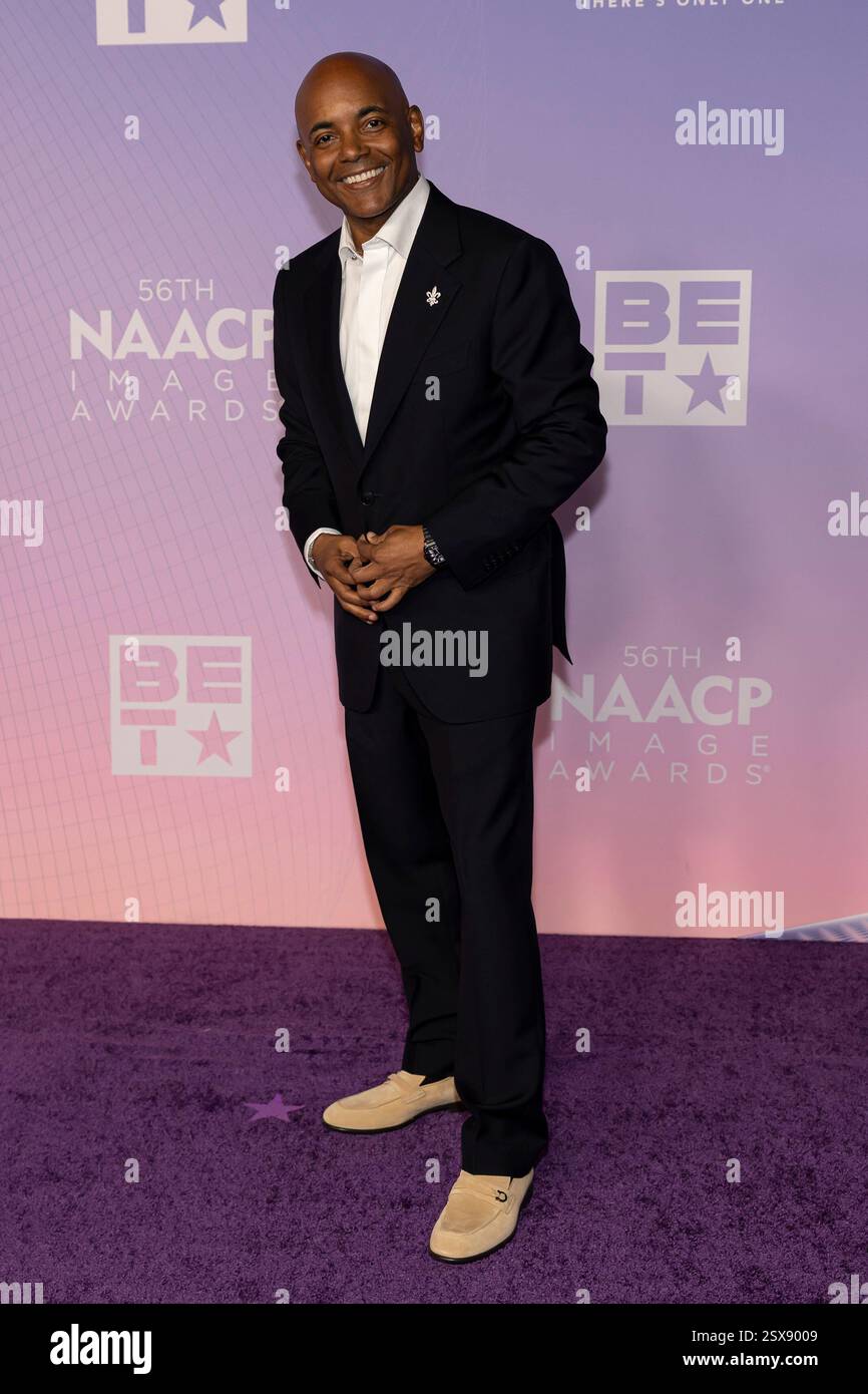 Trey Haley attends the arrivals of the “56th NAACP Image Awards” at the ...