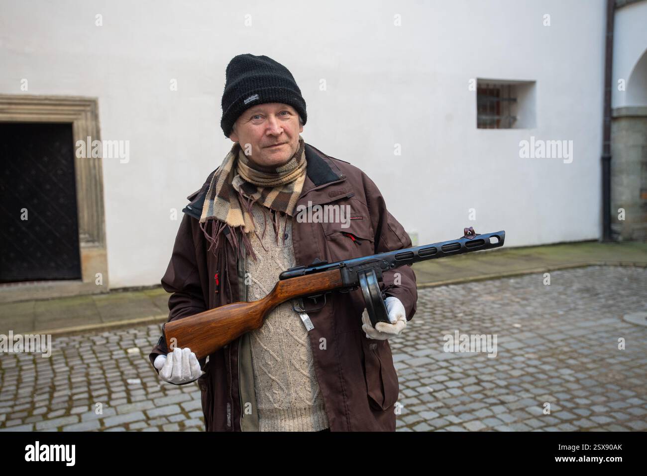 Historian Jan Tetrev from the East Bohemian Museum in Pardubice, Czech ...
