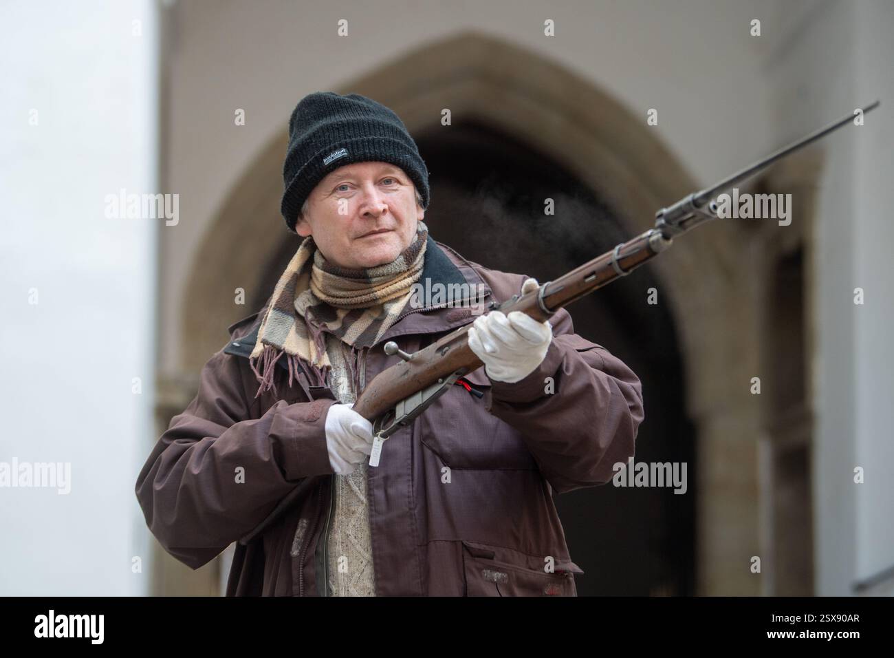 Pardubice, Czech Republic. 17th Feb, 2025. Historian Jan Tetrev from ...
