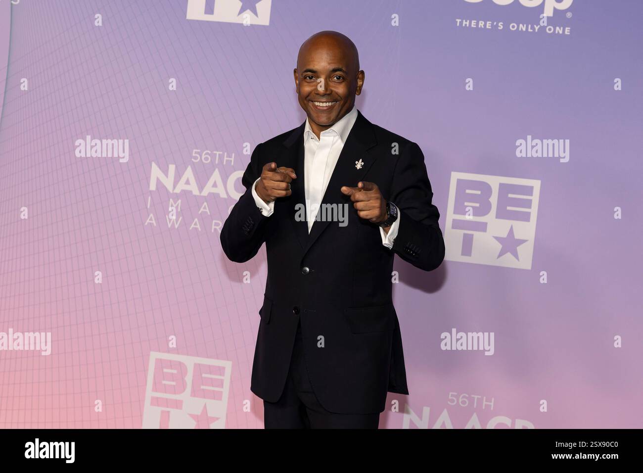 Pasadena, USA. 22nd Feb, 2025. Trey Haley attends the arrivals of the ...