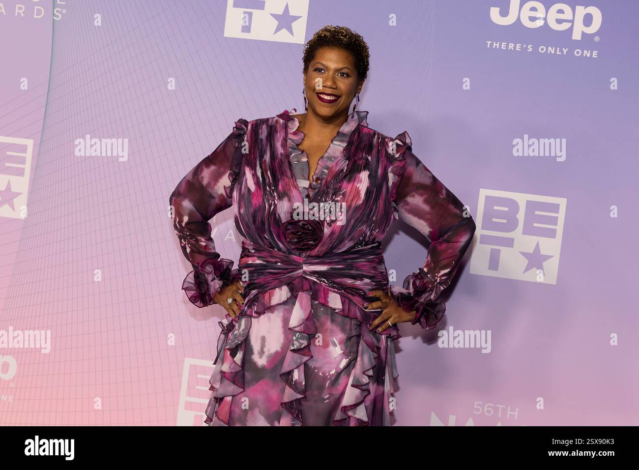 Pasadena, USA. 22nd Feb, 2025. Eris T. Sims attends the arrivals of the ...