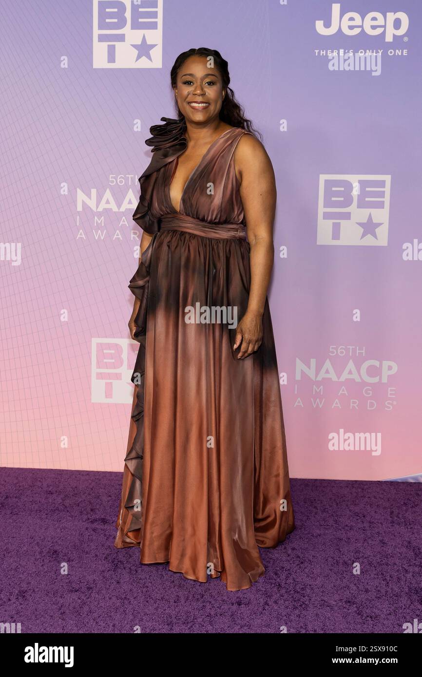 Pasadena, USA. 22nd Feb, 2025. Yumeka Rushing attends the arrivals of ...