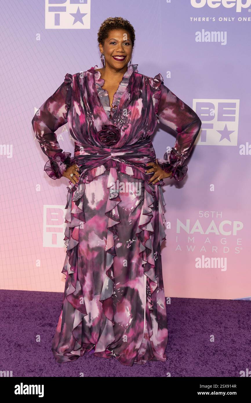 Eris T. Sims attends the arrivals of the “56th NAACP Image Awards” at ...
