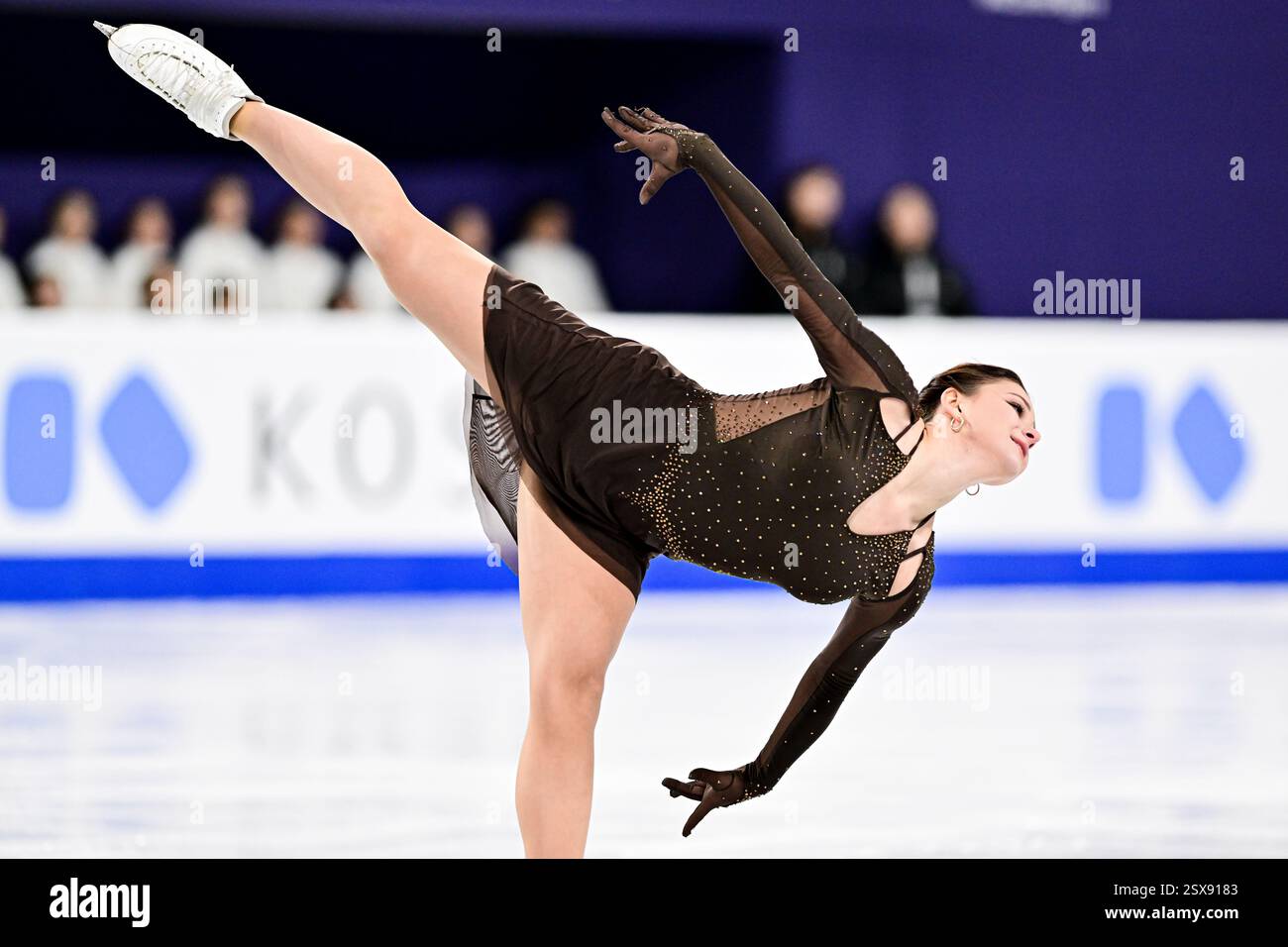 Sofia SAMODELKINA (KAZ), during Women Free Skating, at the ISU Four Continents Figure Skating ...