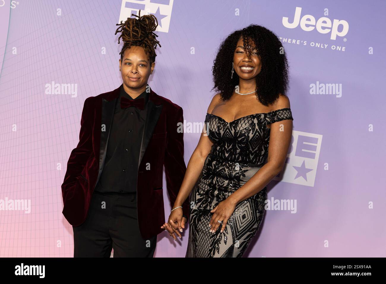 Pasadena, USA. 22nd Feb, 2025. Chaunté Wayans and Marshal Wayans attend ...